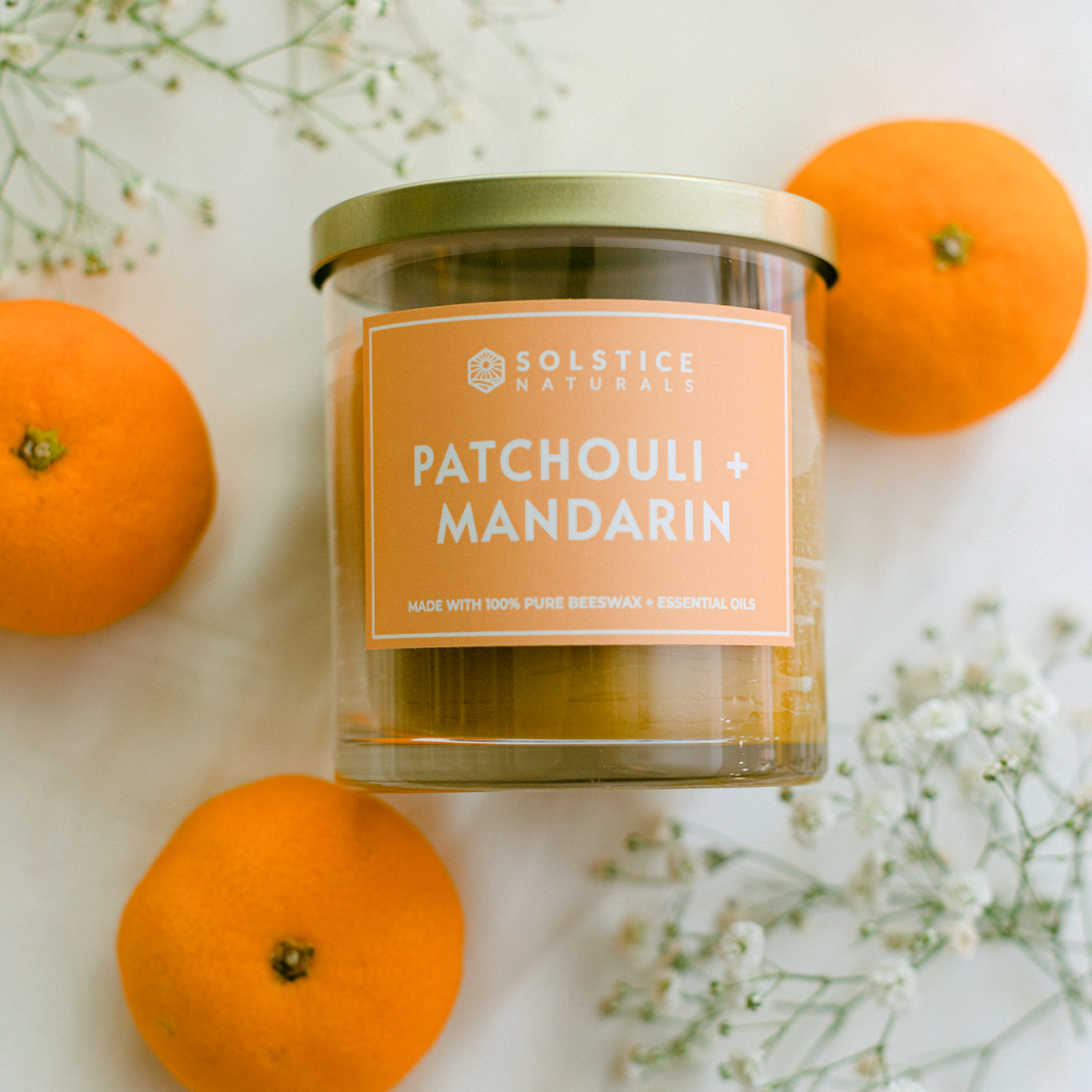 Solstice Naturals - 100% Beeswax + Essential Oil Candles